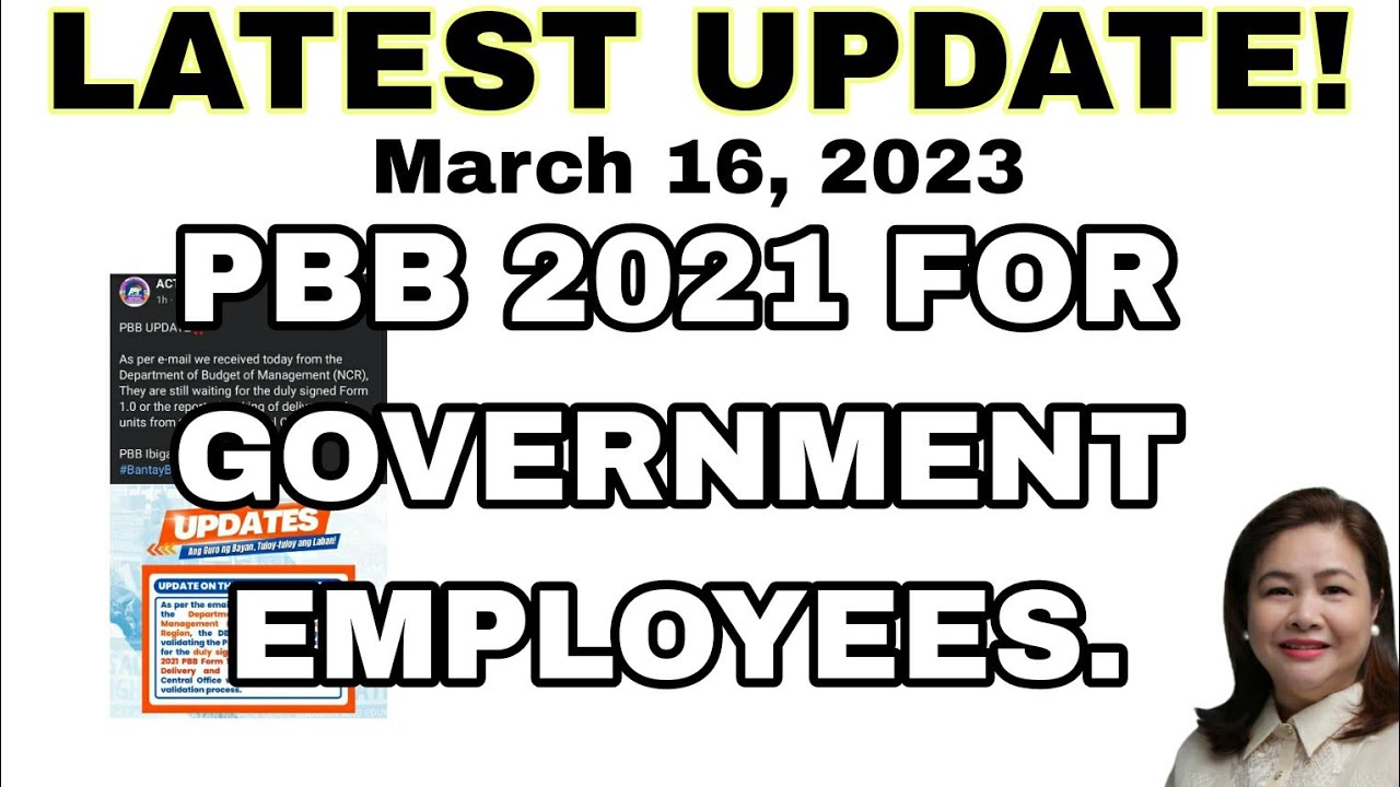 PBB 2021 for Government employees latest update as of today March 16 ...
