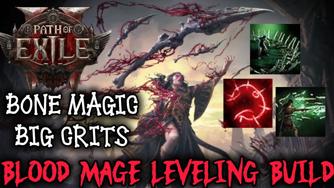 Path Of Exile 2 - Easy Blood Mage Leveling Build! - YouTube