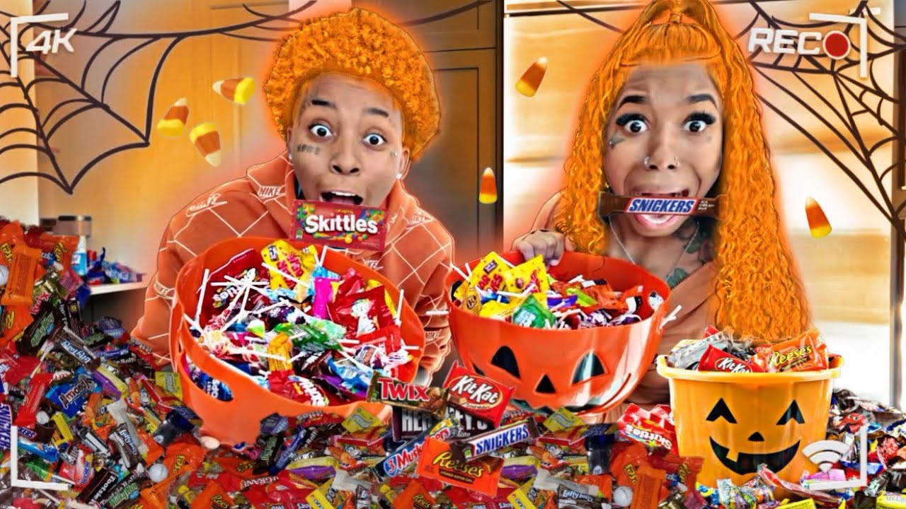 LAST TO STOP EATING HALLOWEEN CANDY 🍭 | VLOGTOBER DAY 3 - YouTube