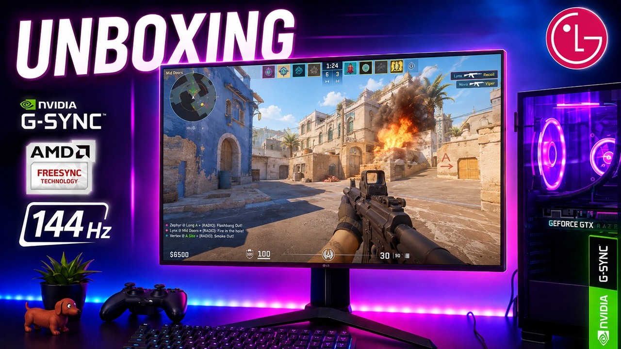 Lg Ultragear 27GL650 - Monitor Gamer 144hz Custo beneficio 2024 - YouTube