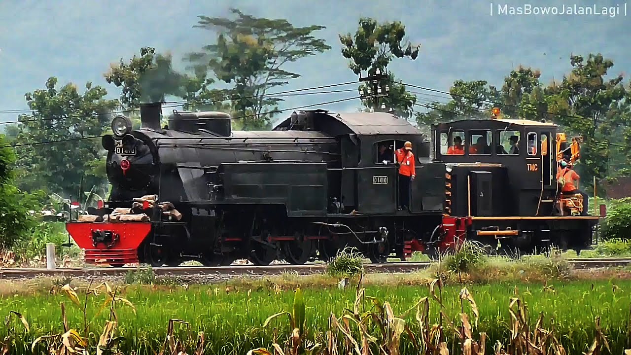 DIA MELAJU LAGI | Lokomotif Uap D1410 Meluncur ke Solo - YouTube