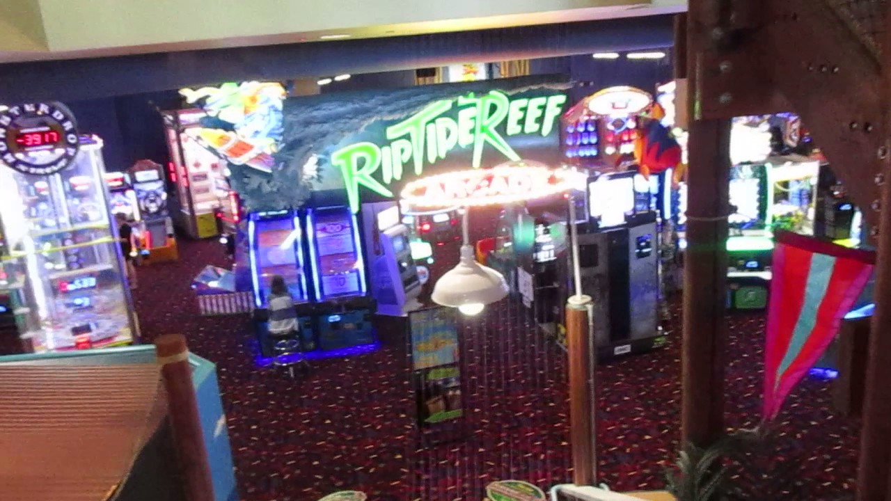 Riptide Reef Arcade Key Lime Cove Resort Gurnee, IL 2-18-17 - YouTube