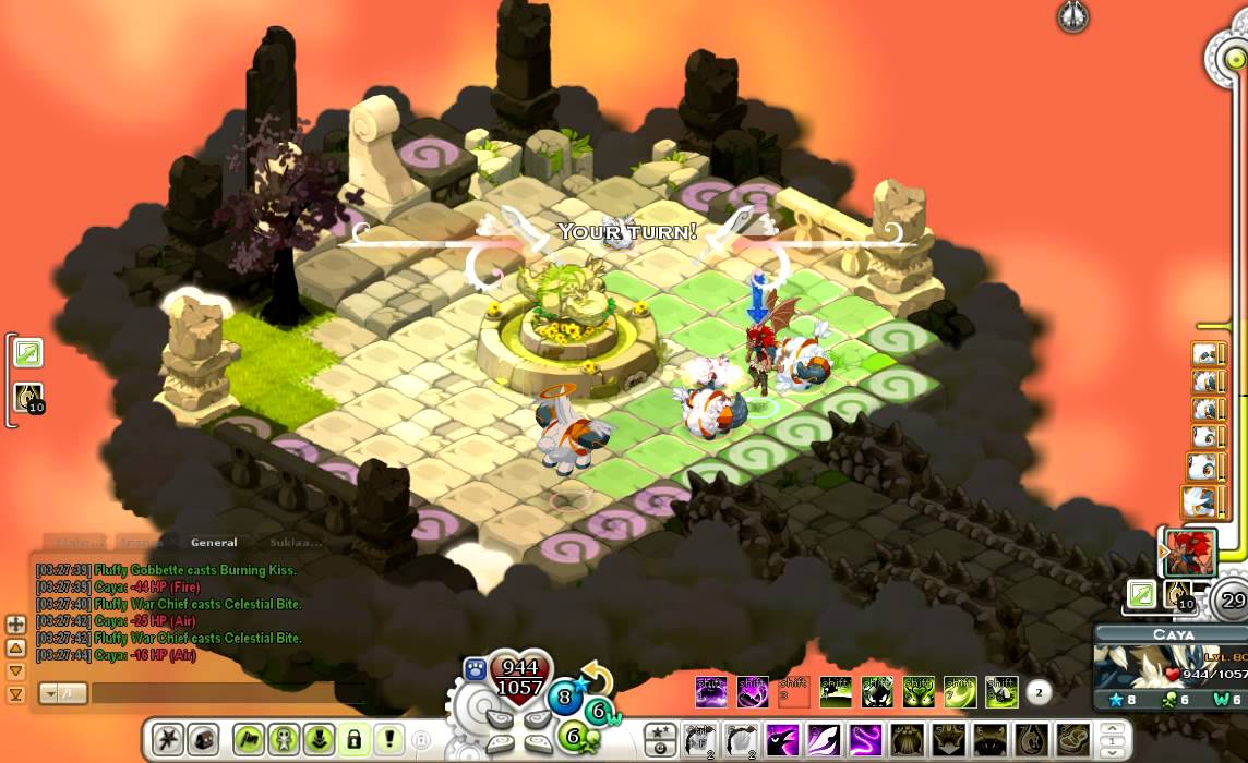 Wakfu- Air Osa dragon soloing celestial gobball dungeon - YouTube