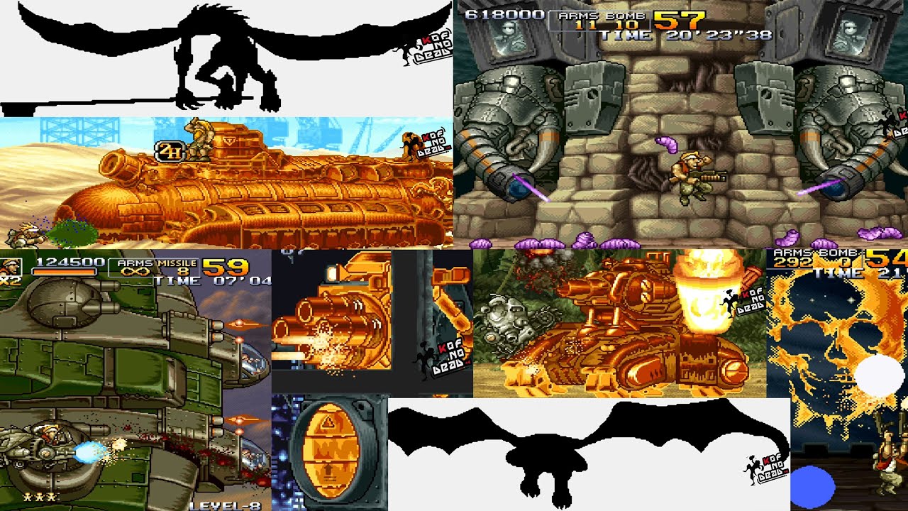 Metal Slug 5 Level 8 Todos los jefes sin perder vidas all bosses ...