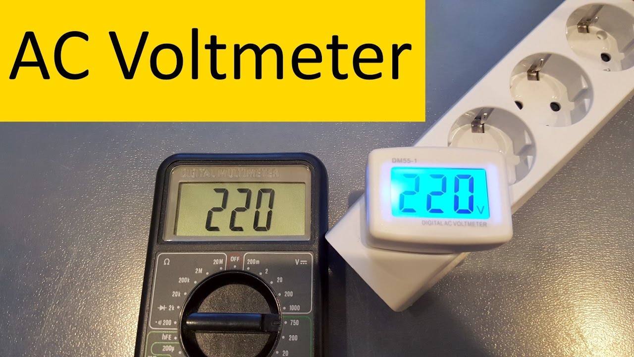 Digital AC Voltmeter DM55-1. - YouTube