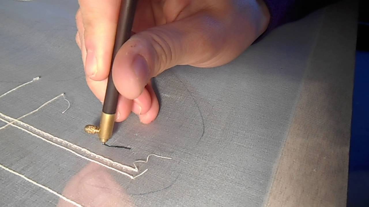 Tambour beading part 2 the chain stitch EN - YouTube