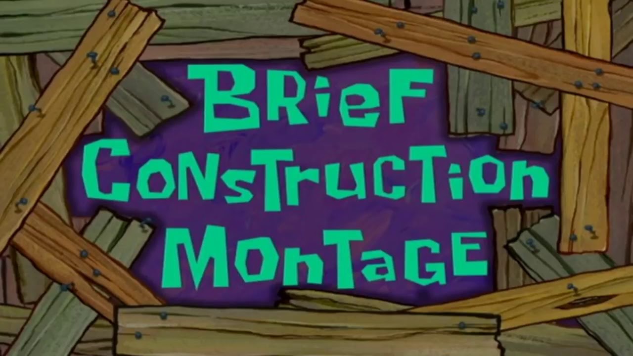 Brief Construction Montage SpongeBob New 2017 - YouTube
