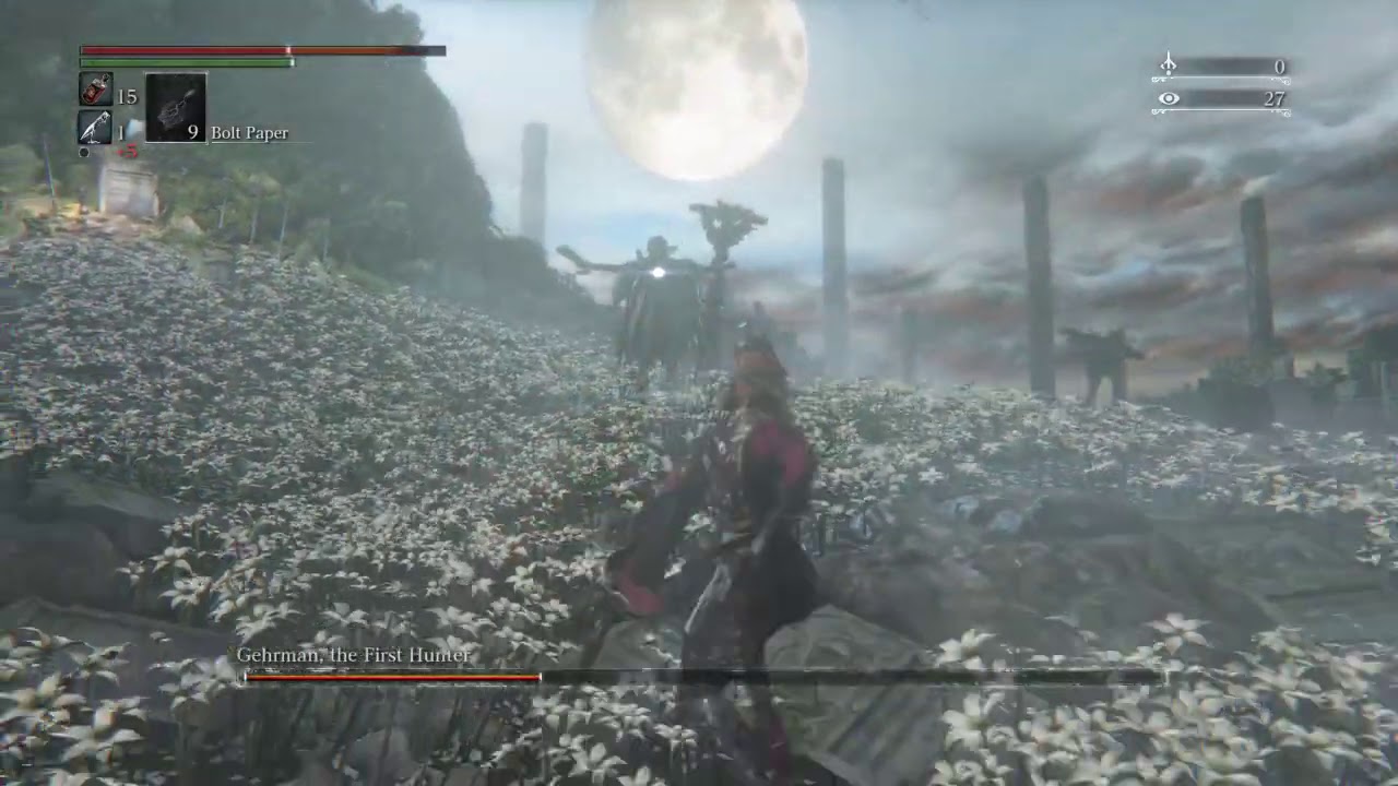 Bloodborne: Gehrman, the First Hunter Boss Fight - YouTube