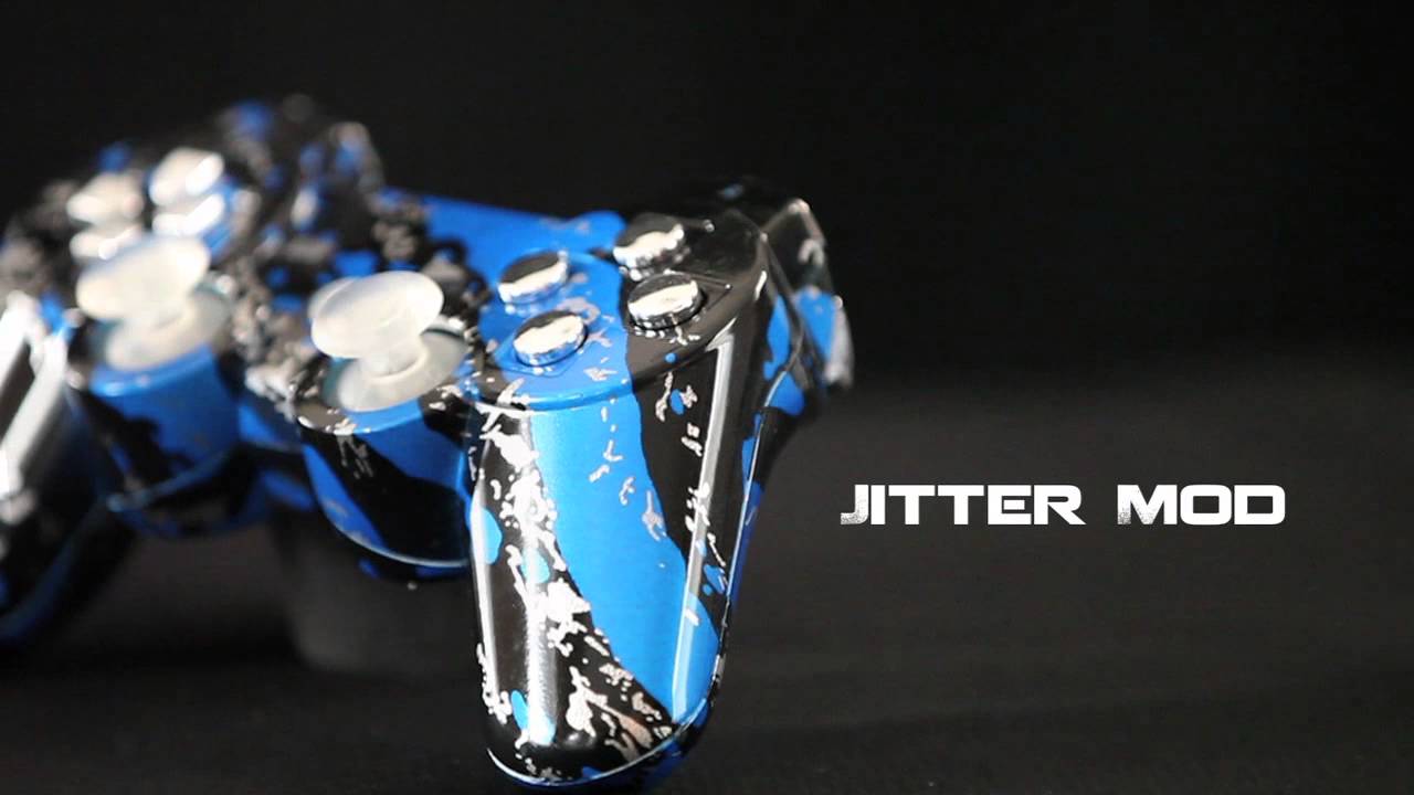 PS3 Savage Blue Chrome Edition Modded Controller - Gamerzicon.com - YouTube