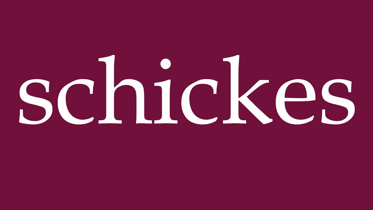 How to Pronounce ''schickes'' (chic) Correctly in German - YouTube