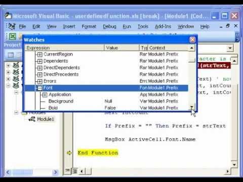 How to debug Excel VBA - YouTube