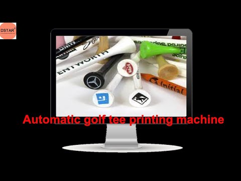 automatic golf tee pad printing machine price - YouTube