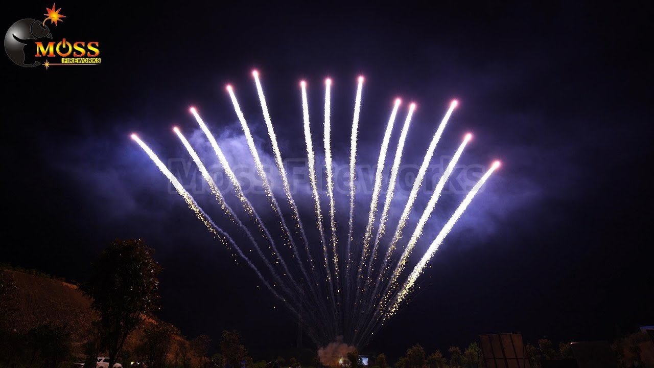 Single Row Mines Firework Sky Shot Fireworks Wedding - YouTube