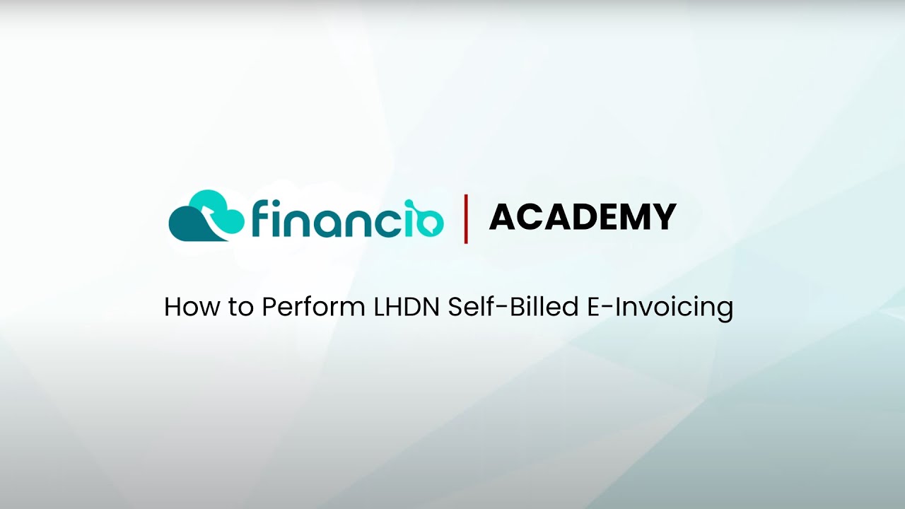 How to Perform LHDN Self Billed E Invoicing - YouTube