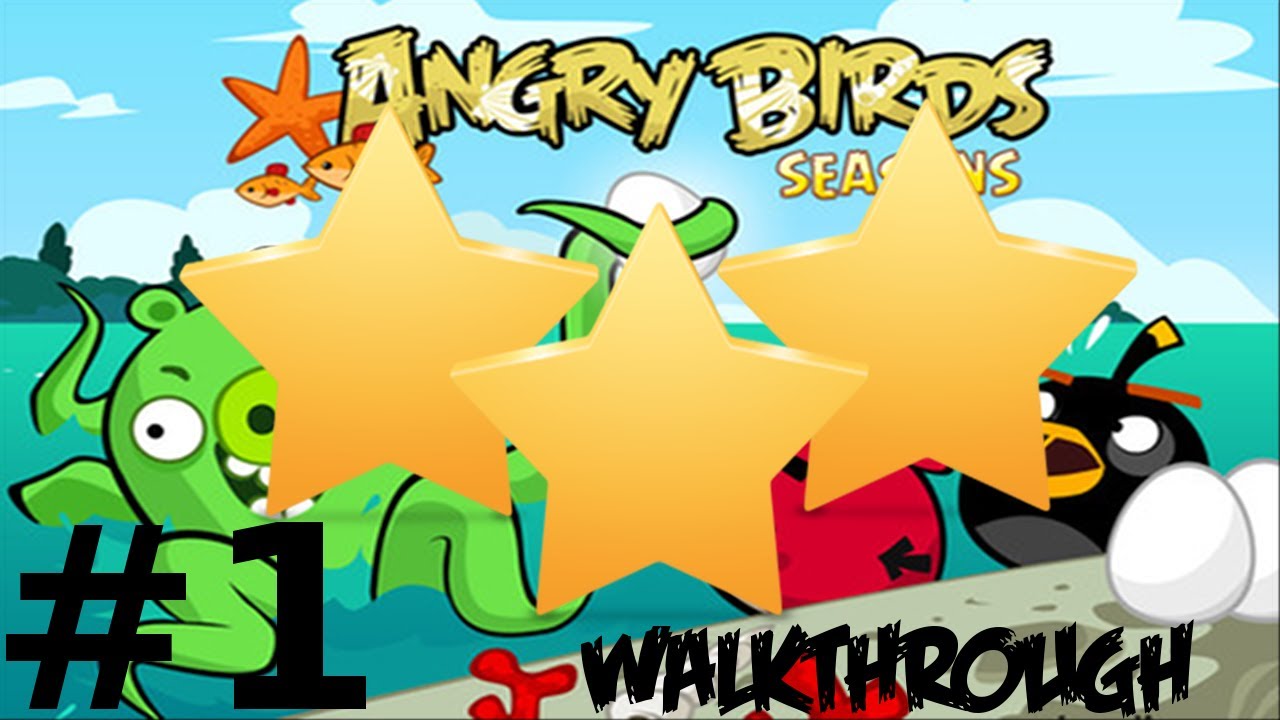 Angry Birds Seasons - Piglantis - Walkthrough - 3 Stars - Part #1 - YouTube