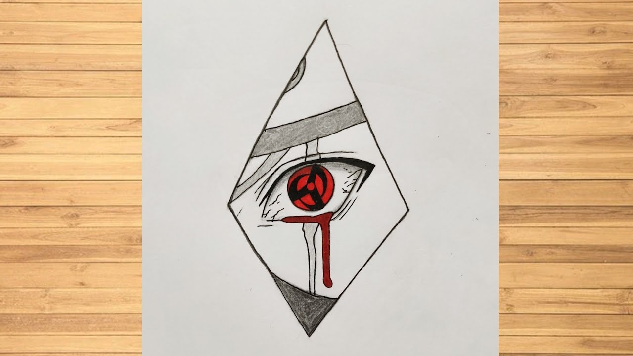 How to draw Kakashi's eye - YouTube