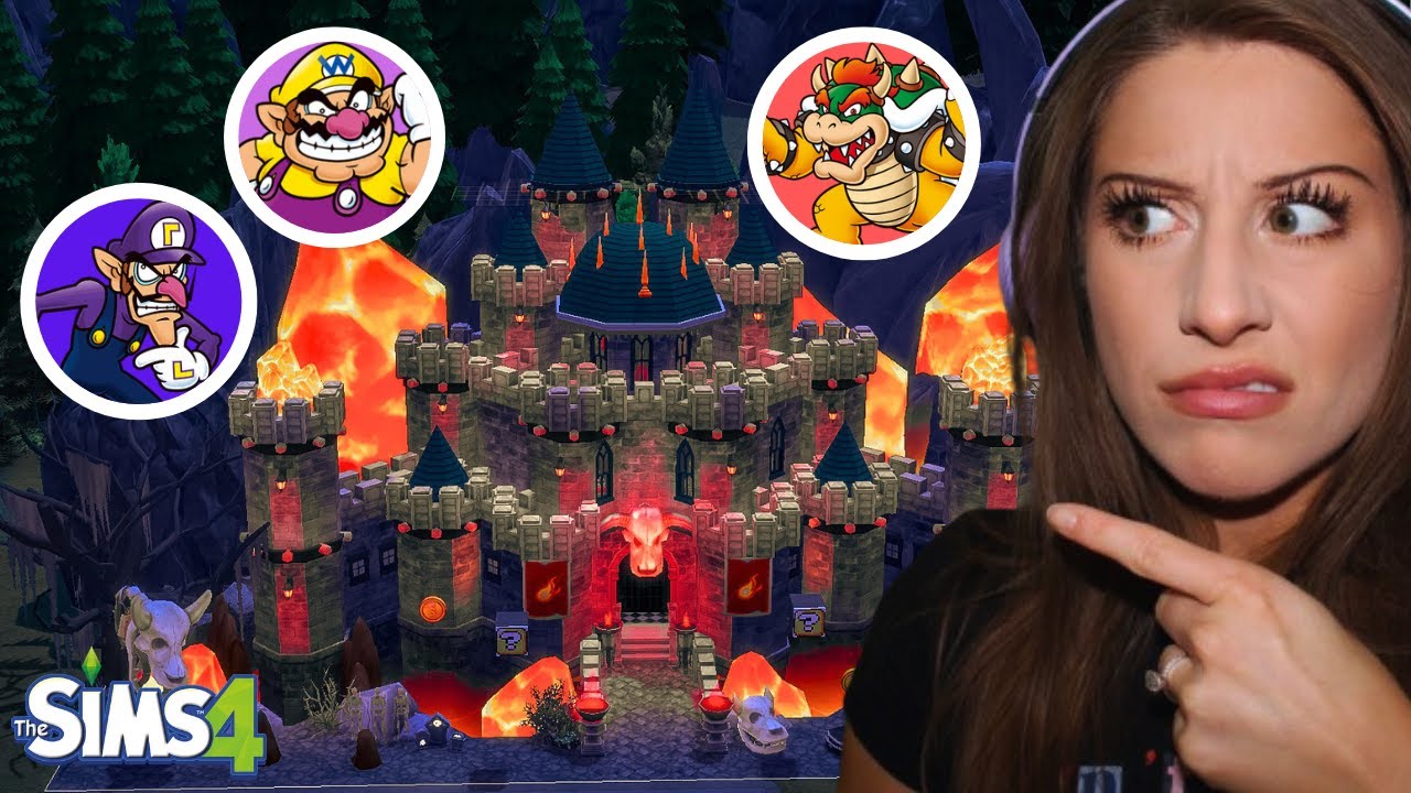 Building BOWSER'S CASTLE in the Sims 4 - YouTube