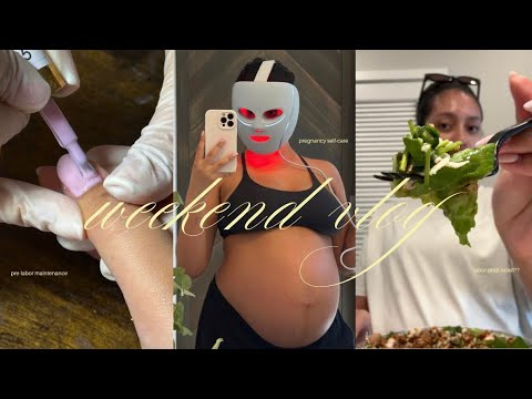 VLOG: Weekend in My Life | Pool Day, Parents in Town, Pre-Labor Maintenance | Sloan Byrd