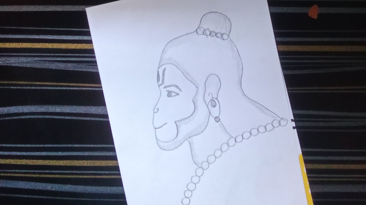 BajarangBali ki simple Si drawing | bajarangBali ki Sabse acchi drawing ...