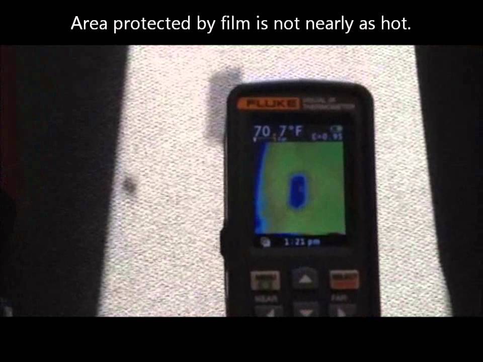 Visual Infrared Thermometer Demonstrating Film Performance - YouTube