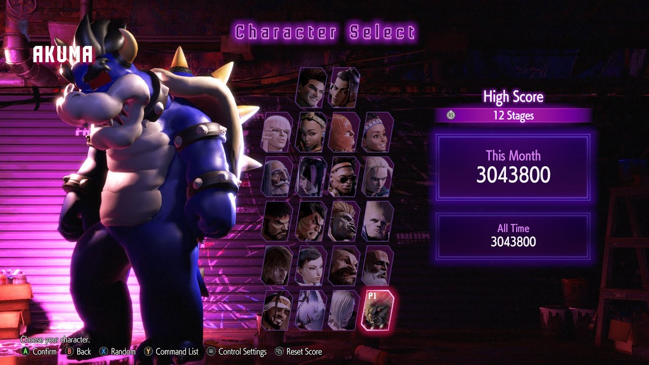 Dark Bowser (Akuma) Arcade Mode | SF6 - YouTube