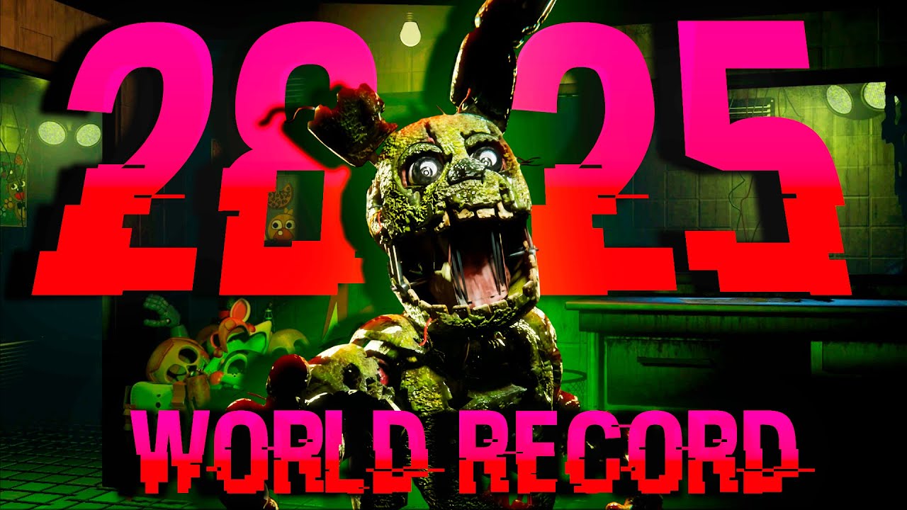 World Record Speedrun FNAF 3 Any% Run PC (28:25:420) - YouTube