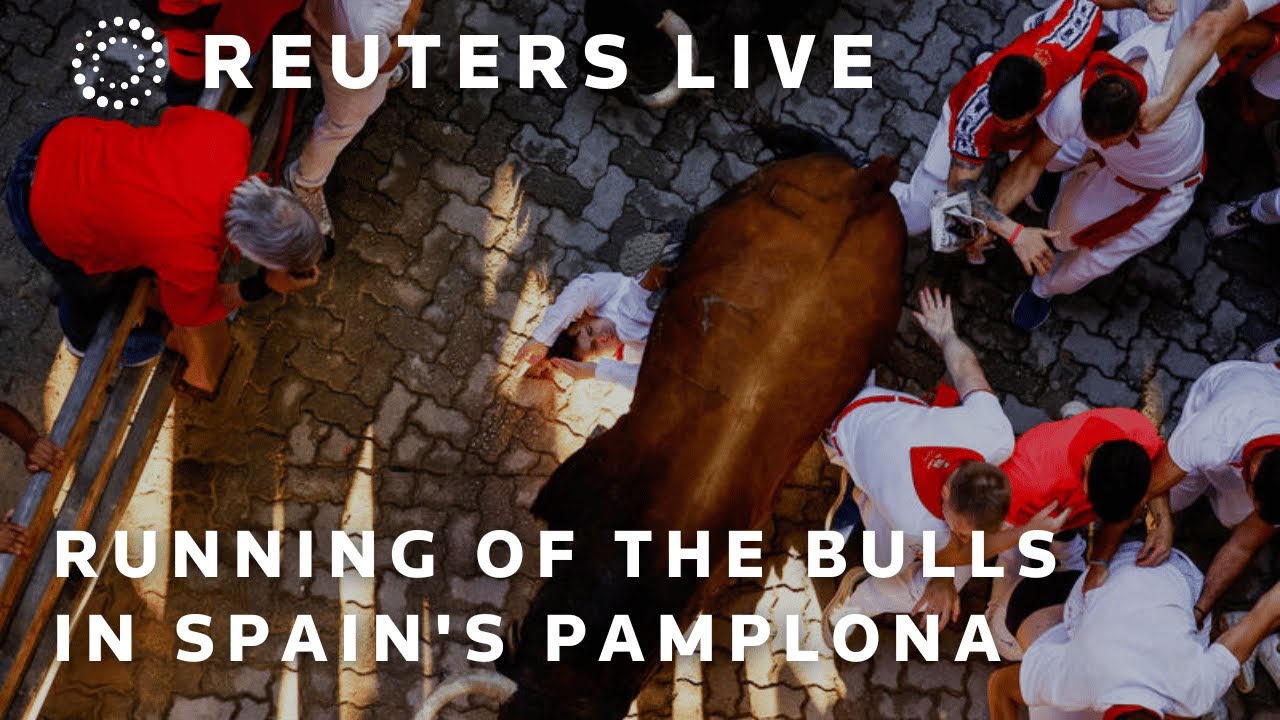 LIVE: Running of the bulls in Spain's Pamplona | REUTERS - YouTube