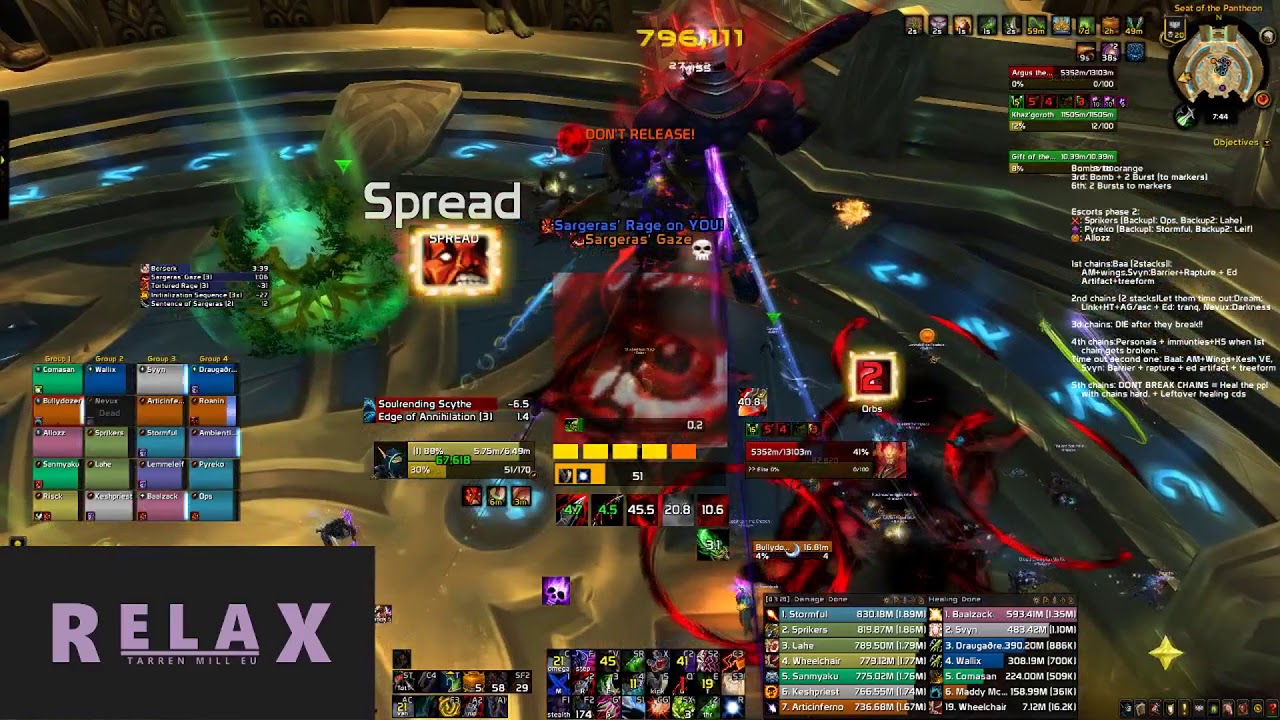 Relax vs Argus the Unmaker - Antorus Mythic (Rogue PoV) - YouTube