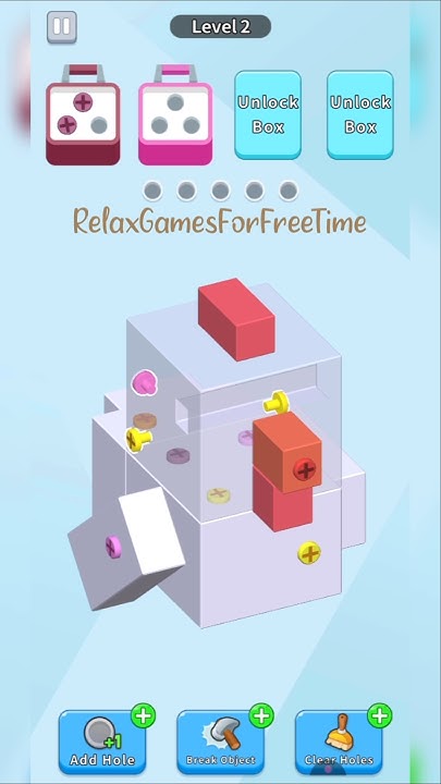 Screw Away: 3D Pin Puzzle - Level 2 gameplay logic puzzle brain color sort match game ...