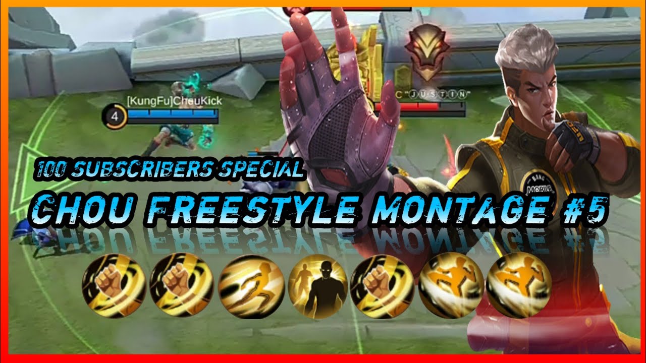 CHOU FREESTYLE MONTAGE #5 | 100 SUBSCRIBERS SPECIAL | MLBB 2020 - YouTube