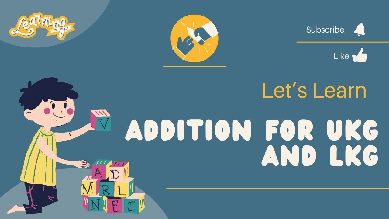 How to learn addition for ukg and lkg - YouTube
