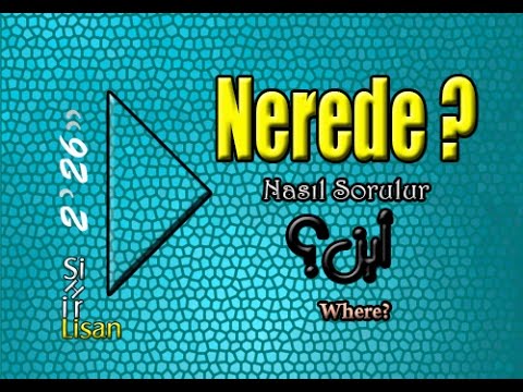 7. Ders 3. Video - Nerede (أين) [Easy Arabic] [Arapça Dil Kursu] [Turkish flight] [اللغةالتركية