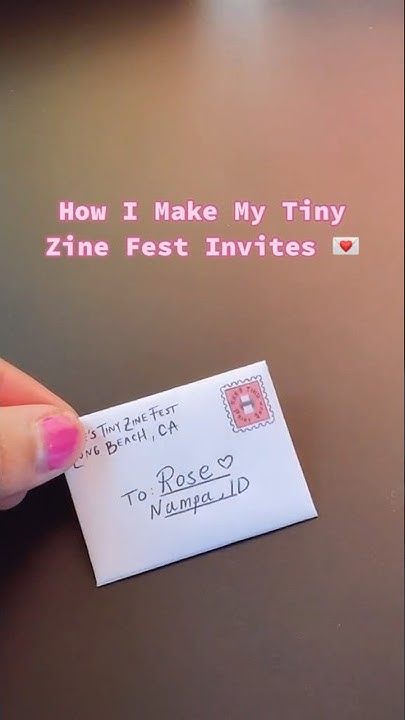 How I make teeny tiny baby zines ️ - YouTube