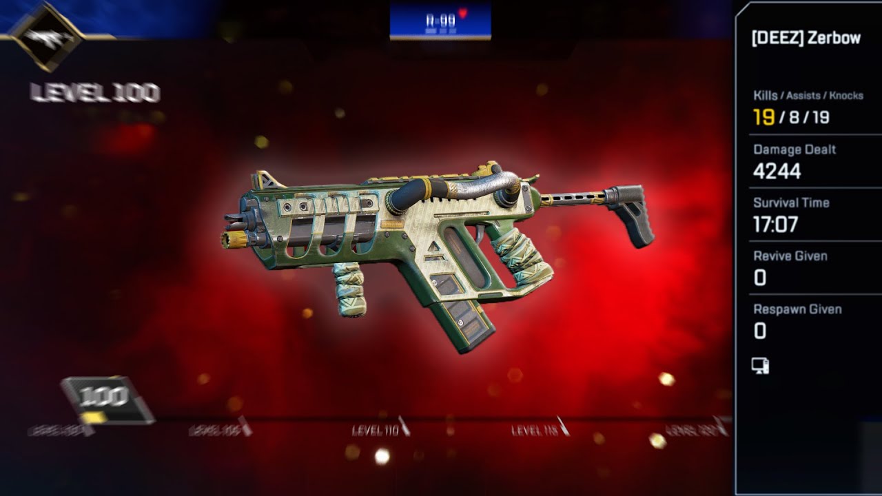 Unlocking the Level 100 R99 in Predator Rank (Apex Legends) - YouTube