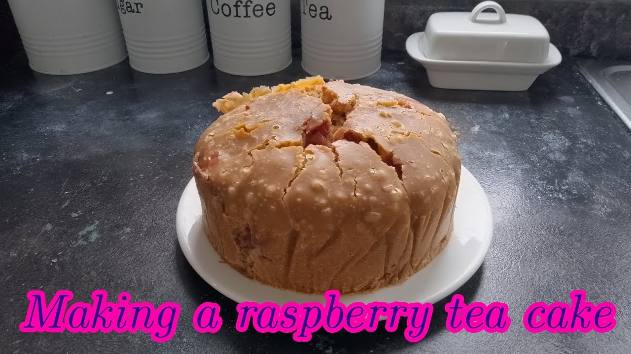 Making a raspberry tea cake using the dried mixed fruit recipe. - YouTube