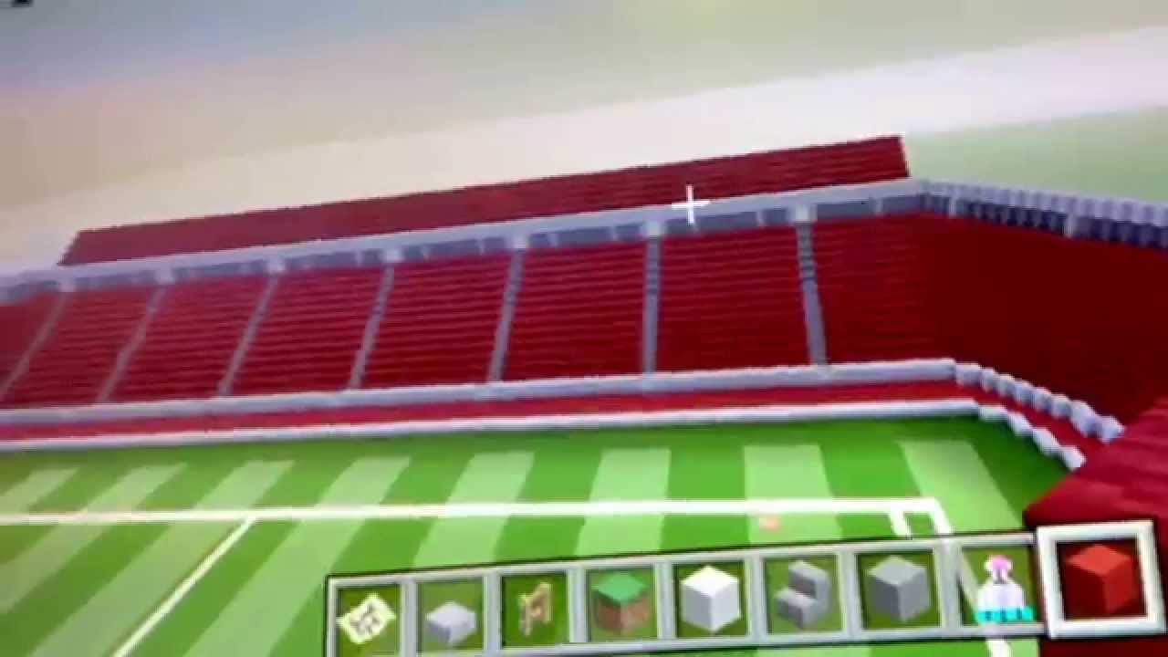 Minecraft: showcasing Emirates stadium build #1 - YouTube
