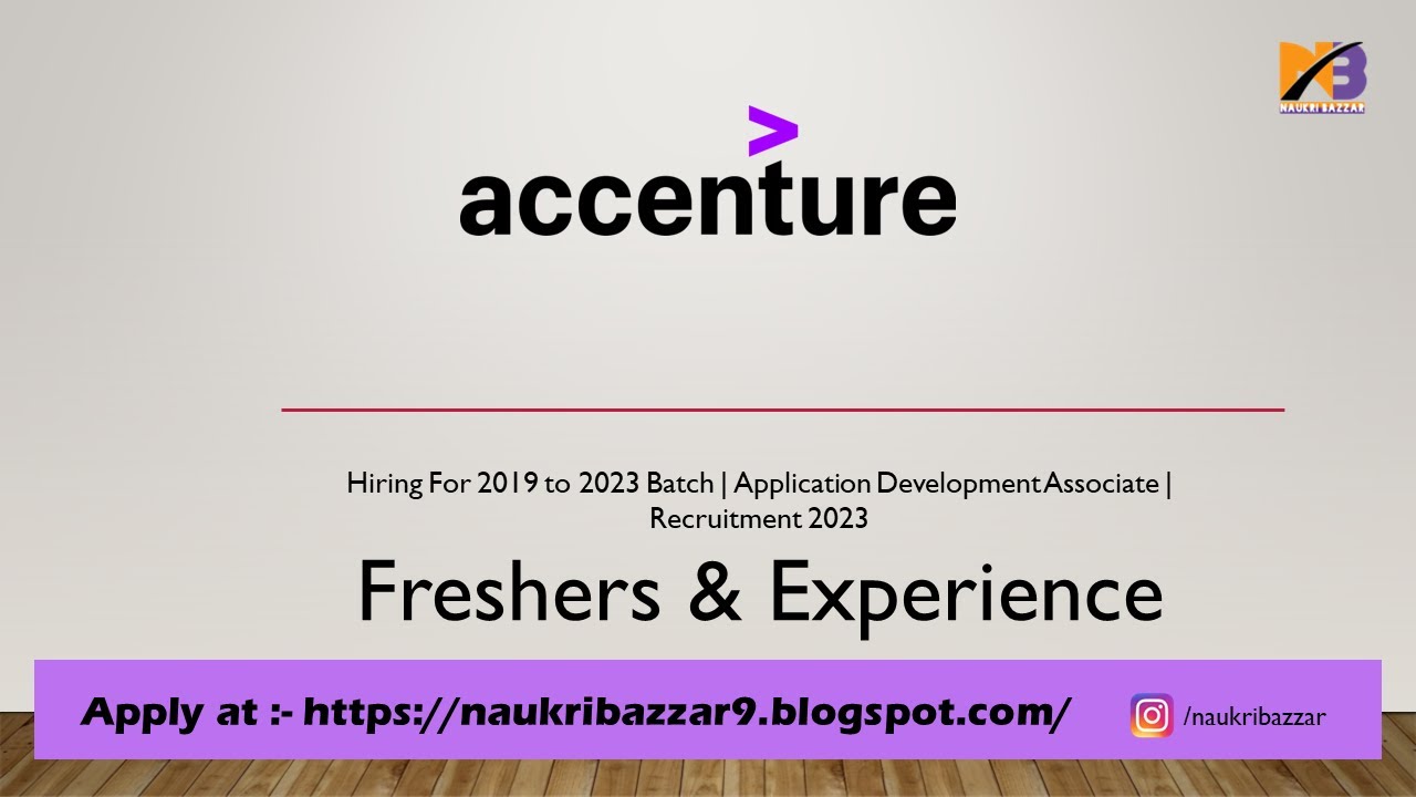 Accenture | Accenture Off Campus Drive 2023 | Accenture is Hiring For ...