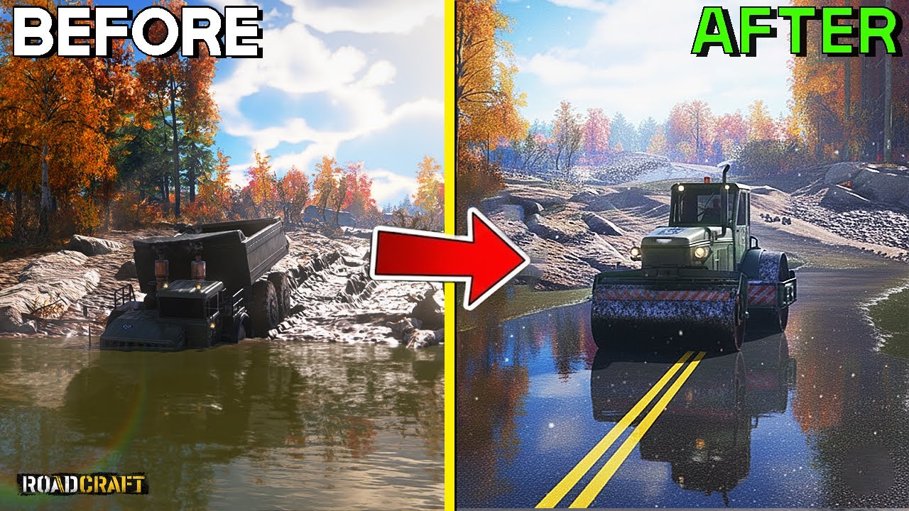 ROADCRAFT - Building a Road Where Everyone Got Stuck (Satisfying) 4K ...