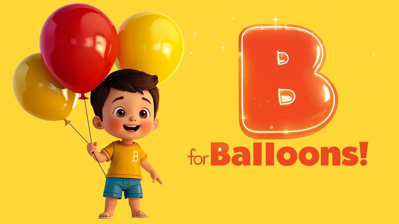 B for Balloons ABC | Fun Alphabet Rhyme for Kids - YouTube