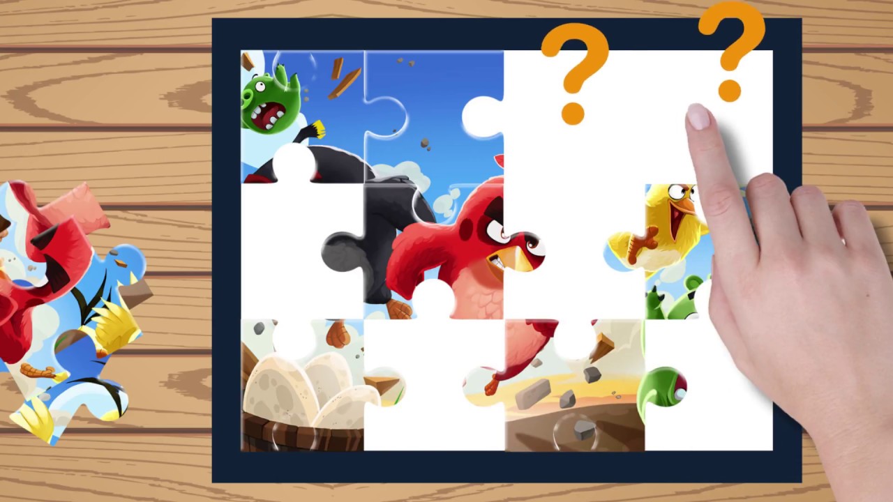 Angry Birds Puzzle Game, Kids Mind Competition, Animation Video - YouTube