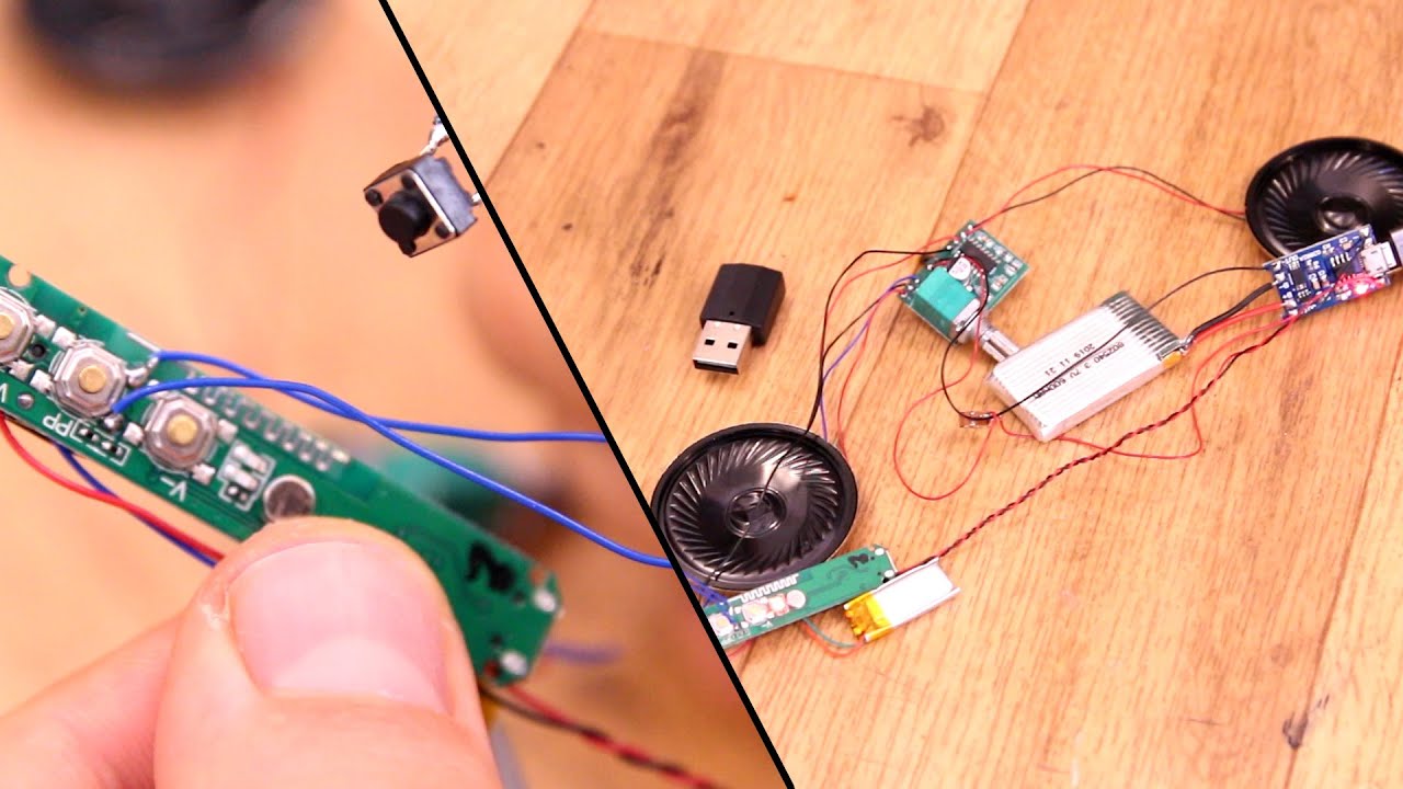 Homemade BLUETOOTH Headphones Circuit Test - YouTube