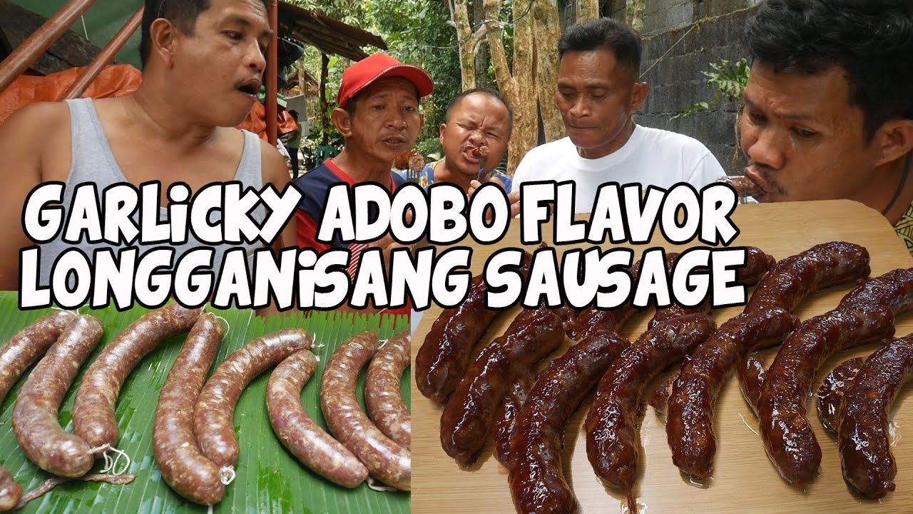 GARLICKY ADOBO FLAVOR LONGGANISA - YouTube