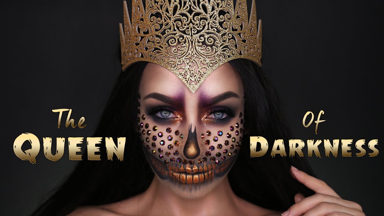DIAMOND SKULL HALLOWEEN MAKEUP TUTORIAL | With love, Nadia - YouTube