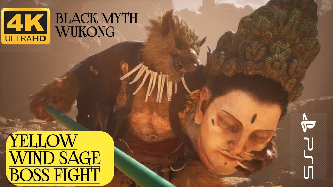 Yellow Wind Sage-Black Myth Wukong Chapter 3 Final Boss [4K 60FPS ...
