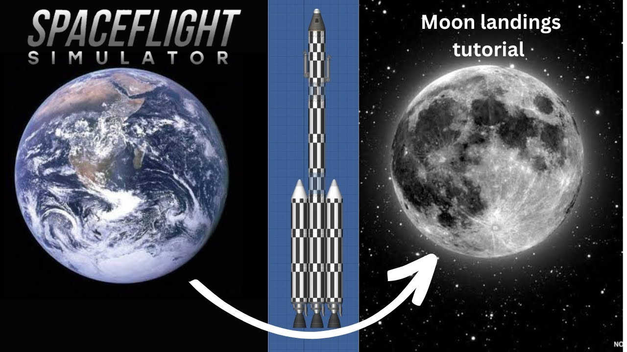 Moon landing tutorial (no second stage) - YouTube