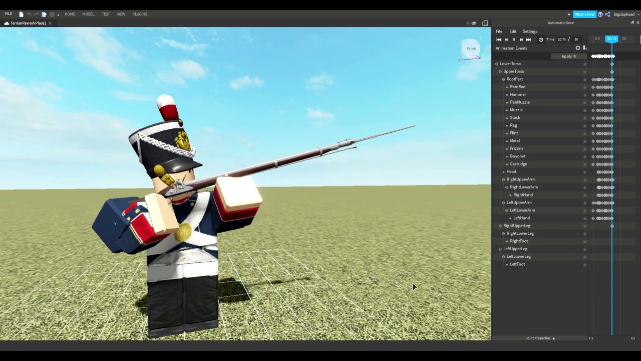 Rough musket firing animation - YouTube