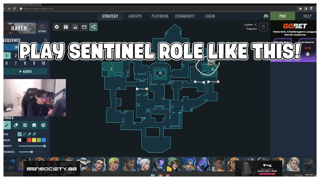 SEN TENZ EXPLAINS HOW TO PLAY SENTINEL ROLE IN VALORANT - YouTube