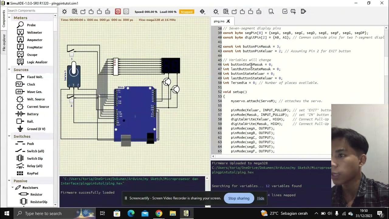 Tutorial membuat palang pintu tol otomatis menggunakan arduino dengan ...