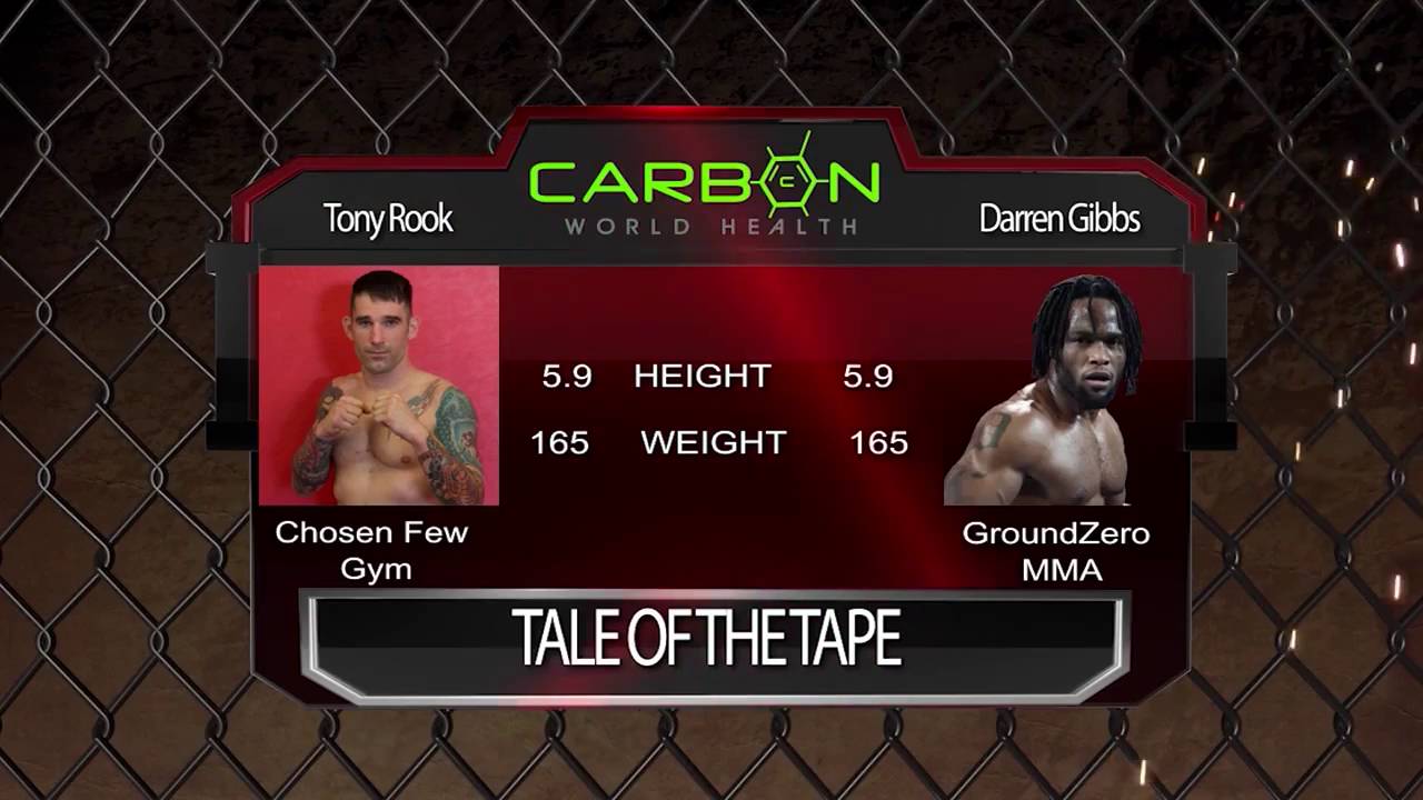 Chosen Few Fighting Championships Tony Rook vs Darren Gibbs - YouTube