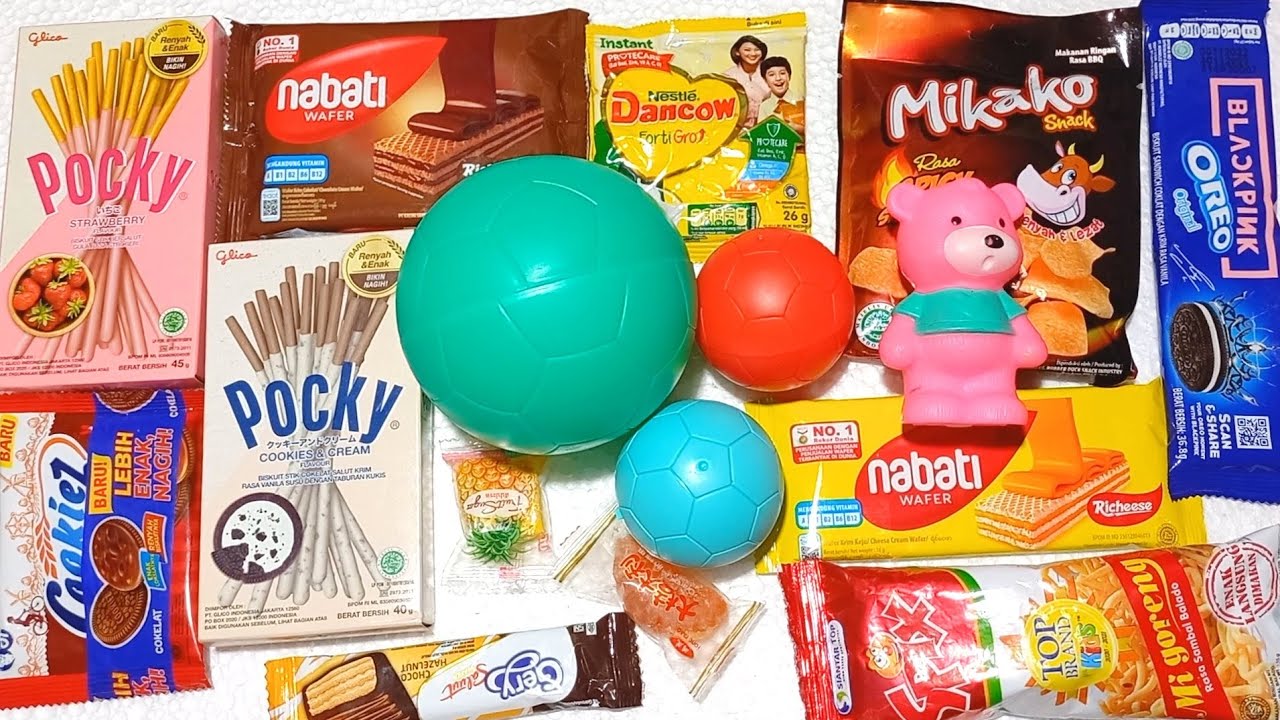 Yummy snacks coklat pocky, cookiez, wafers, candy, oreo balckpink ...